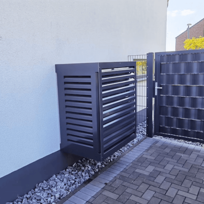 Air Conditioning Cover - Louvred Aluminium Screen | Aus Air Conditioners