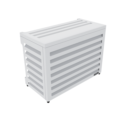 Air Conditioning Cover - Louvred Aluminium Screen | Aus Air Conditioners